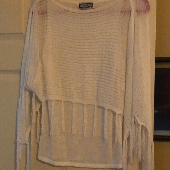 Tops | Knit Tank With Built In Poncho | Poshmark